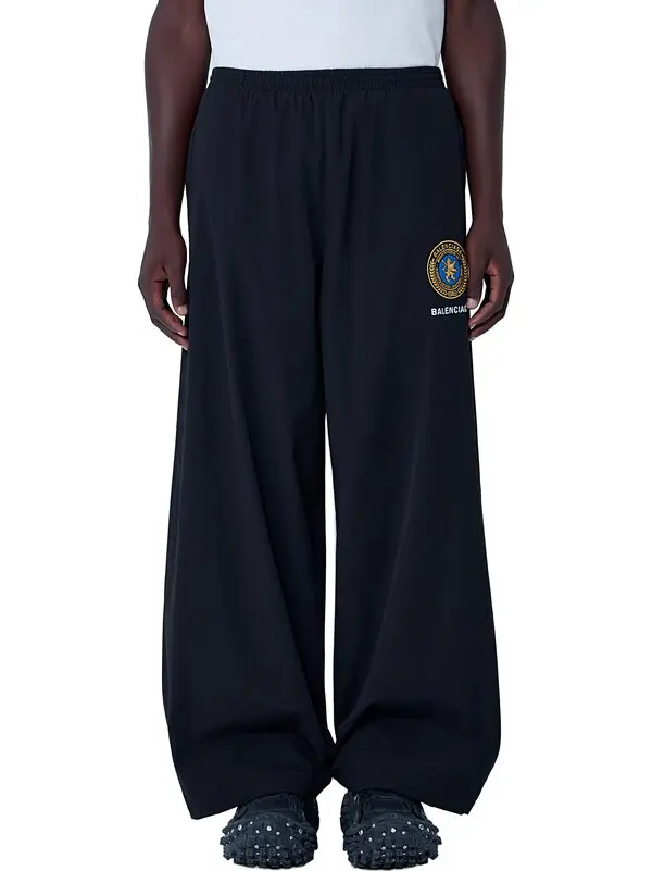 Balenciaga Logo Motif Track Pants - Black