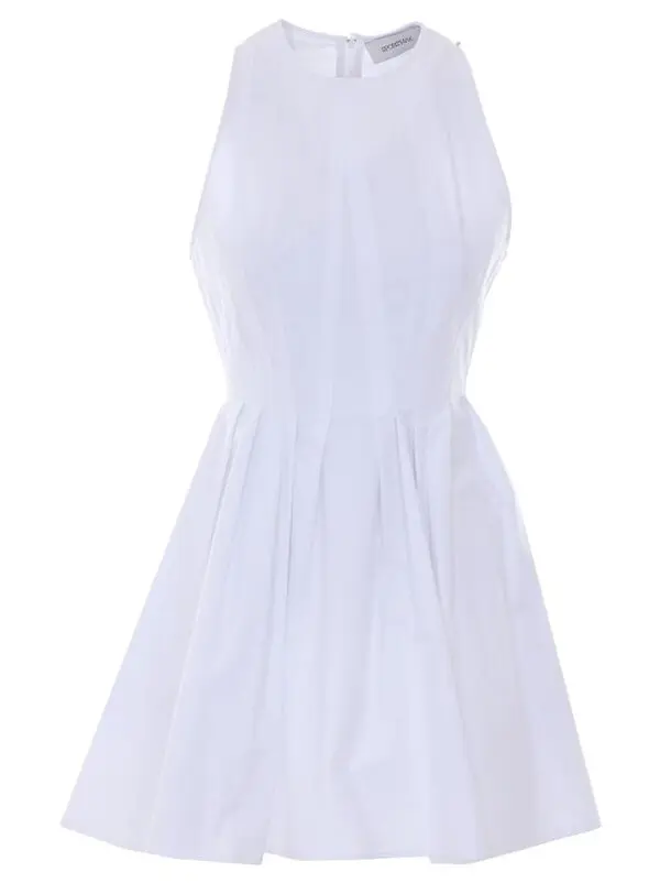 Sportmax Sleeveless A-line Dress - White