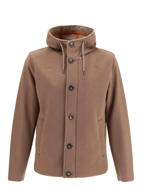 Herno Hooded Jacket - Brown