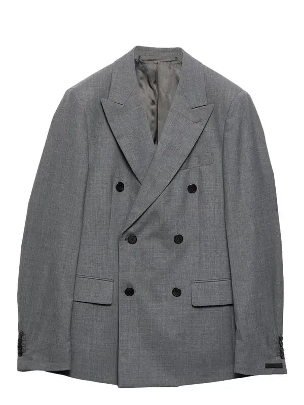 Prada Grey Jackets Blazers - Gray