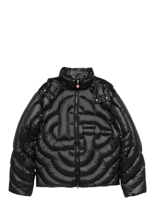 Casablanca Quilted Logo Padded Jacket - Black