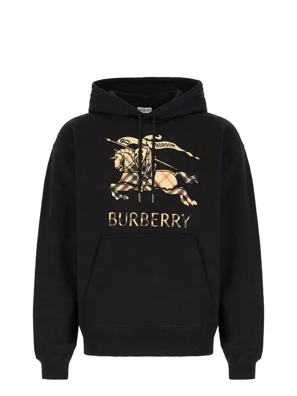 Burberry Hooded Sweatshirt With Logo - Multicolor