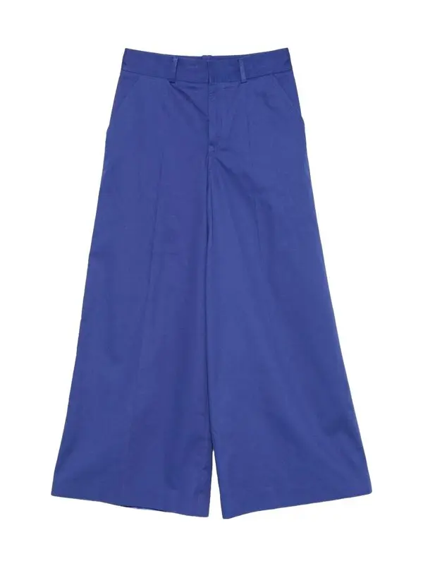 Celine Cotton Wide-leg Trousers - Multicolor