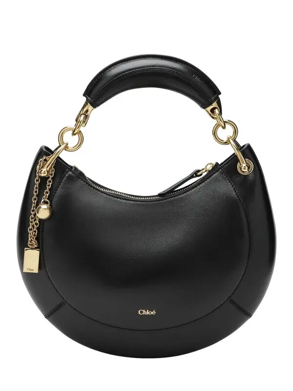 Chloé Leather Marcie Shoulder Bag - Blue