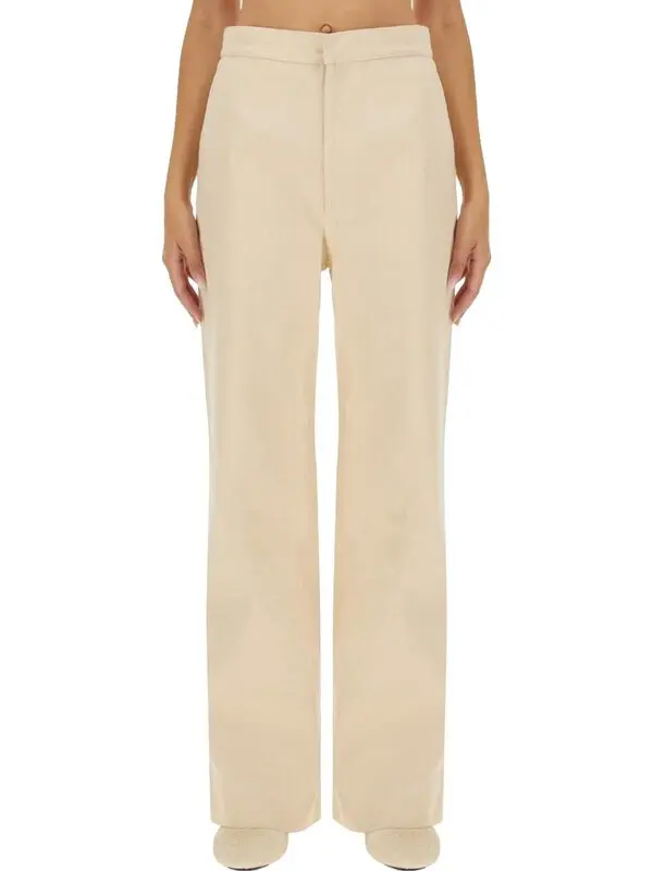 JIL SANDER Flared Pants - Cream