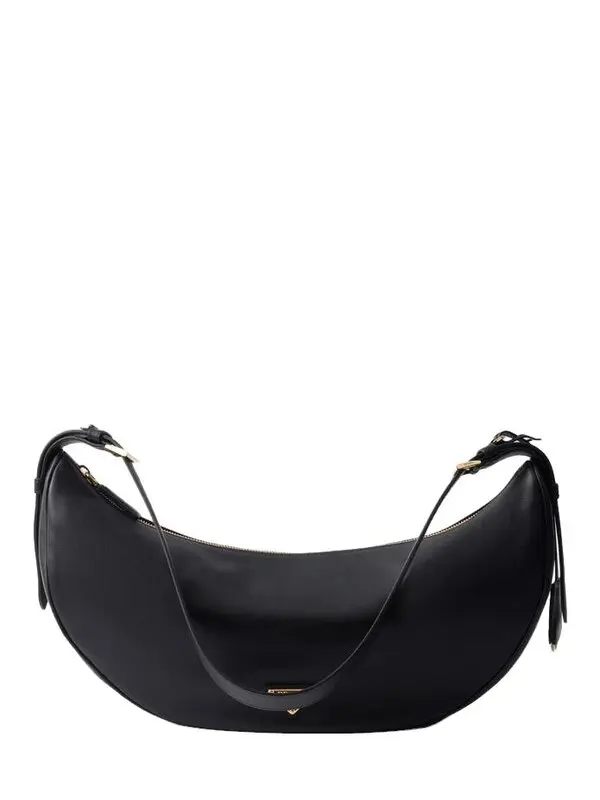 Prada Nappa Leather Shoulder Bag - Black