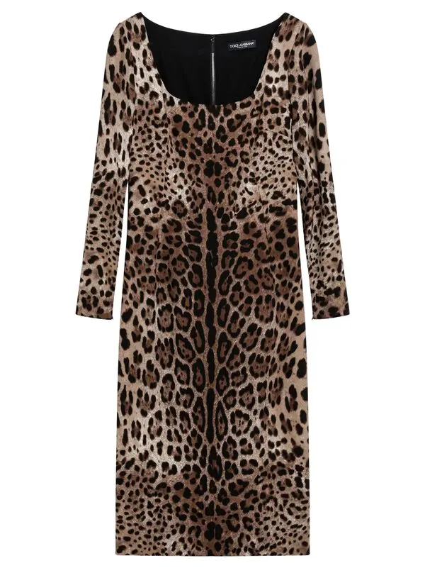 Dolce & Gabbana Viscose Dress - Brown