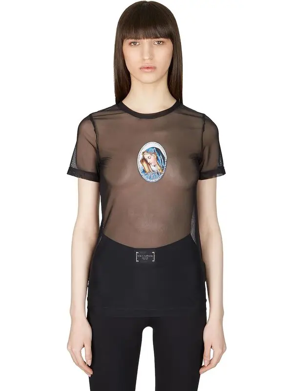 Dolce & Gabbana Mesh T-shirt - Black