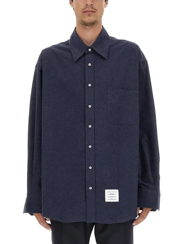 Thom Browne 4bar Shirt - Blue