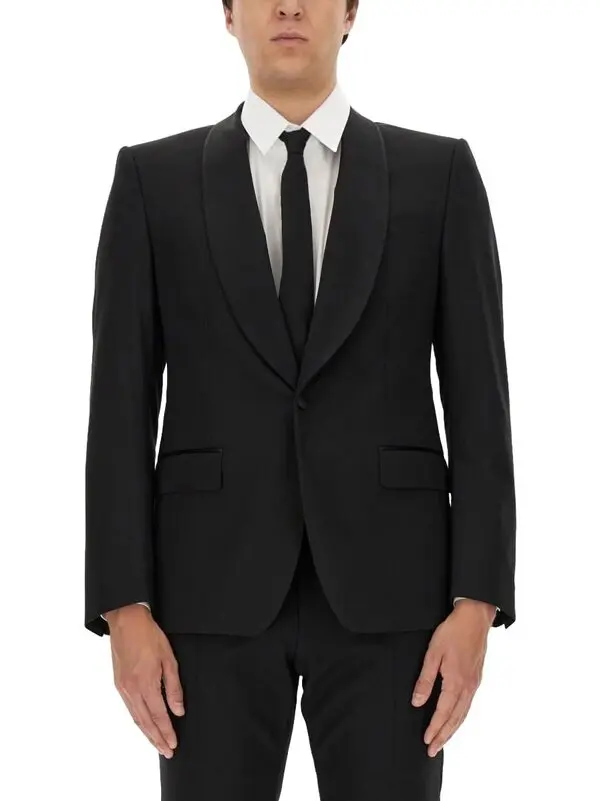 Dolce & Gabbana Tailored Shawl Collar Jacket - Black