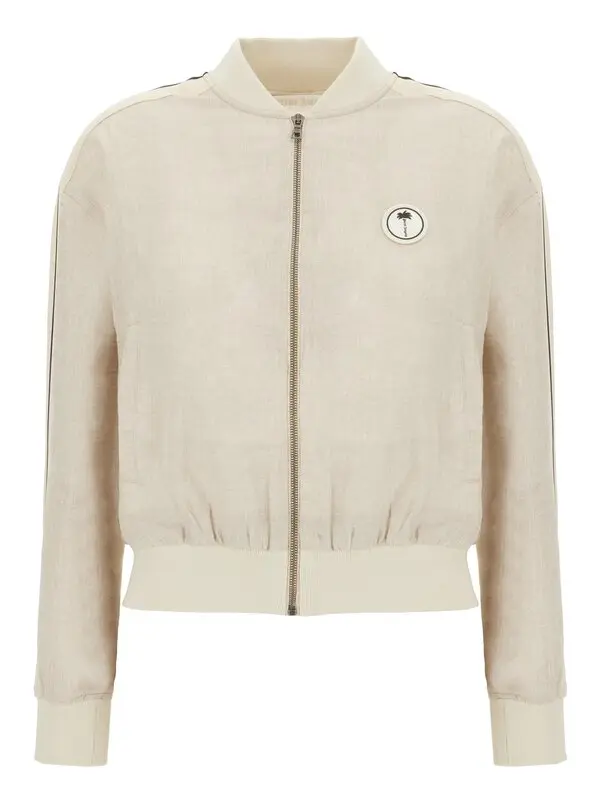 Palm Angels Zip Up Track Jacket - Multicolor