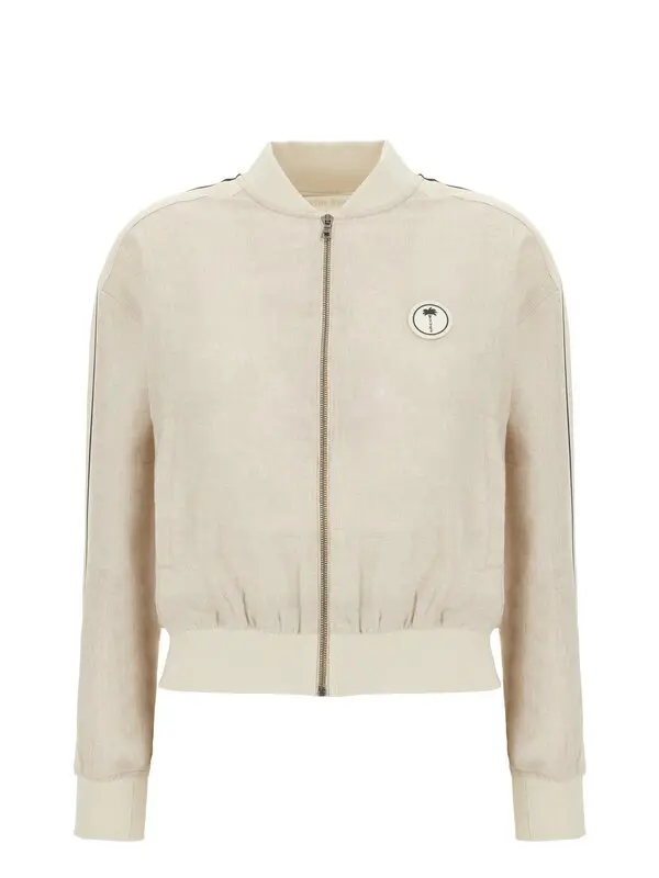 Palm Angels Zip Up Track Jacket - Multicolor