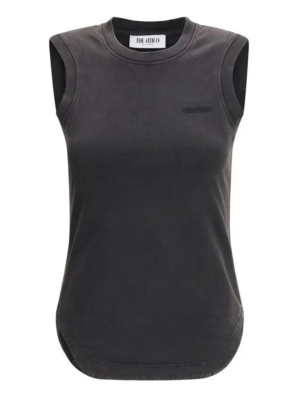 Attico Reese Tank Top - Black