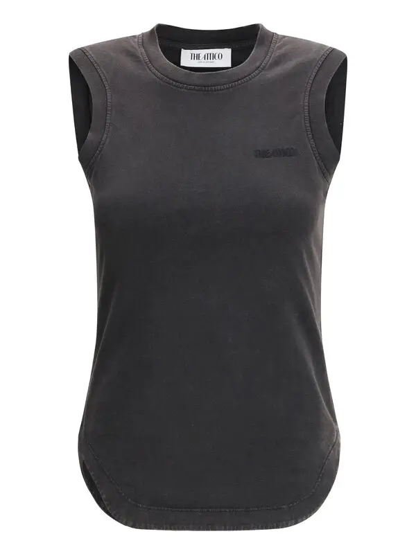Attico Reese Tank Top - Black
