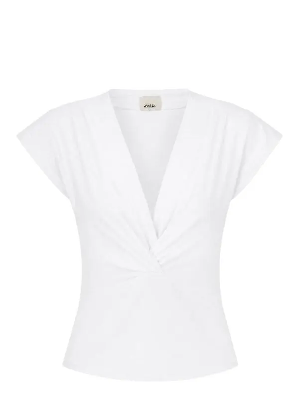 Isabel Marant Étoile V-neck Cap Sleeve Top - Multicolor