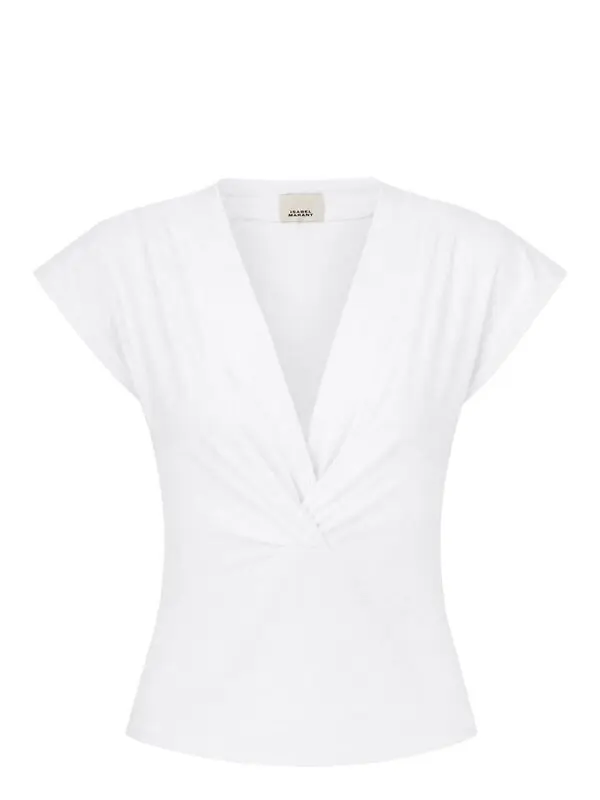Isabel Marant Étoile V-neck Cap Sleeve Top - Multicolor