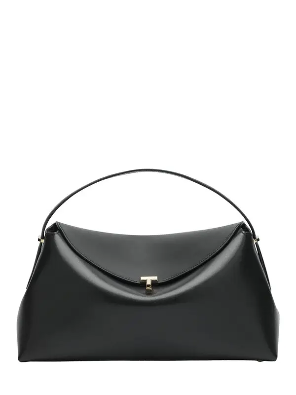 TOTEME Leather T-lock Bag - Black