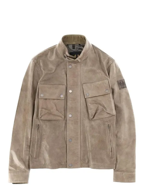 Belstaff Racemaster Air Leather Jacket - Cream