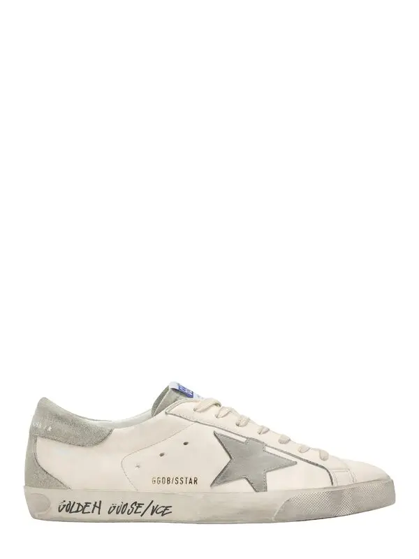 GOLDEN GOOSE Leather Super-star Sneakers - White