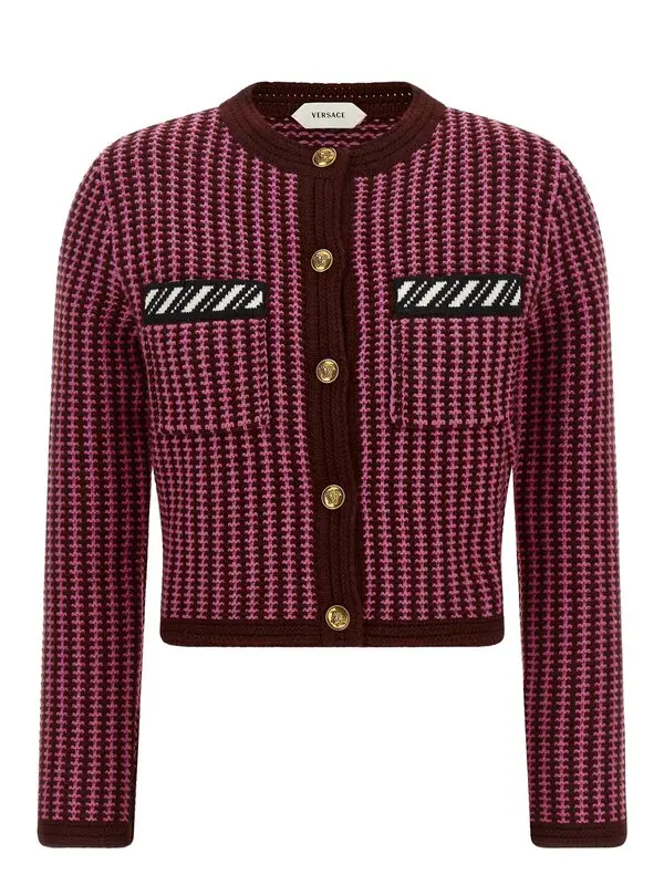 Versace Crochet Cardigan - Pink