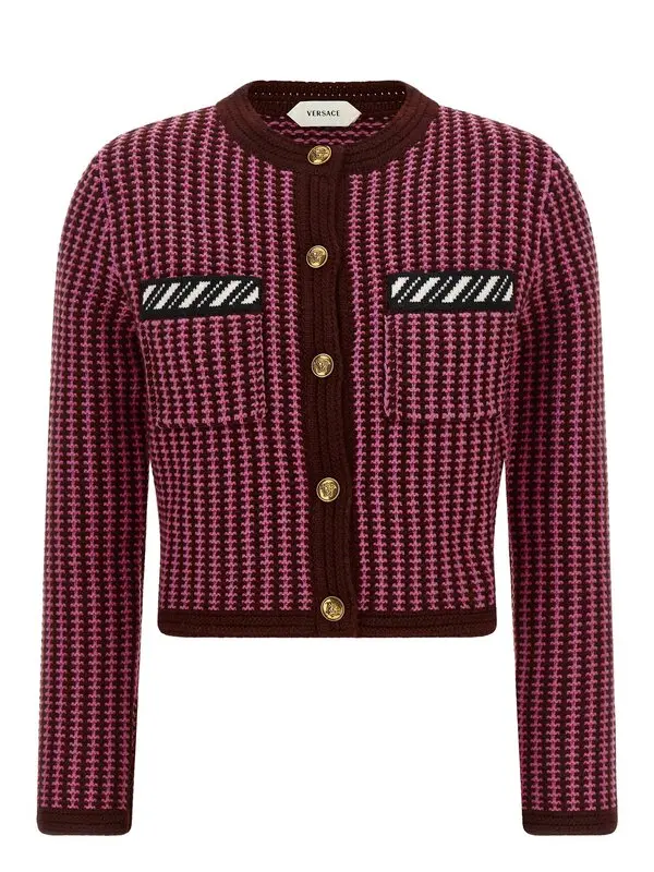Versace Crochet Cardigan - Pink