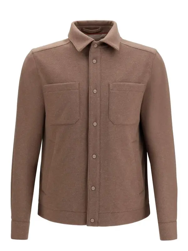 Herno Snap-button Jacket - Brown
