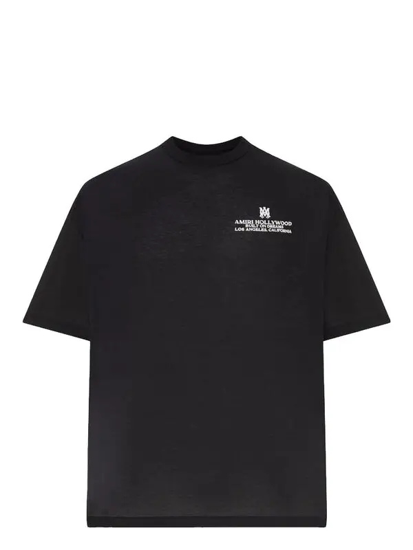 Amiri Cotton T-shirt With Logo - Black