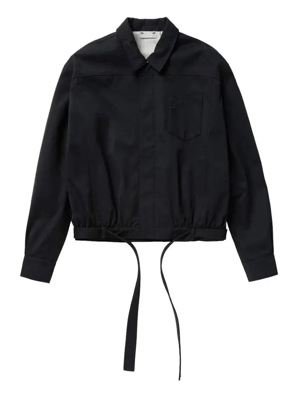 1989 STUDIO Dark Short Trench Jacket - Blue