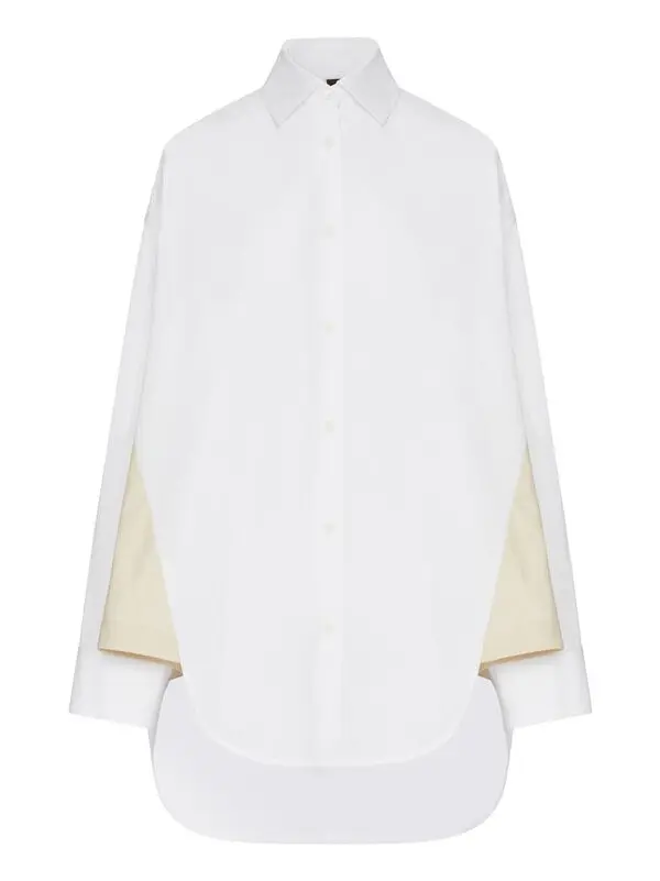 Loewe X Paula`s Ibiza Asymmetric Cotton Poplin Shirt - Multicolor
