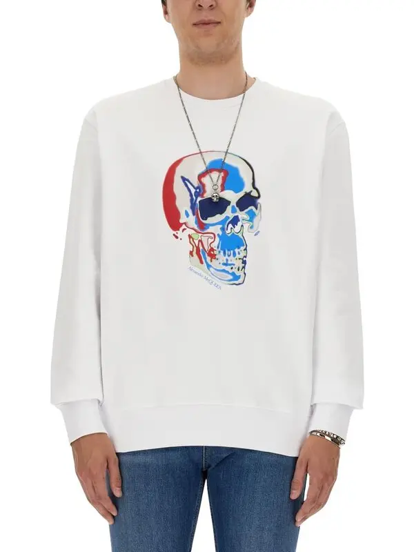 Alexander McQueen Skull Sweatshirt - White