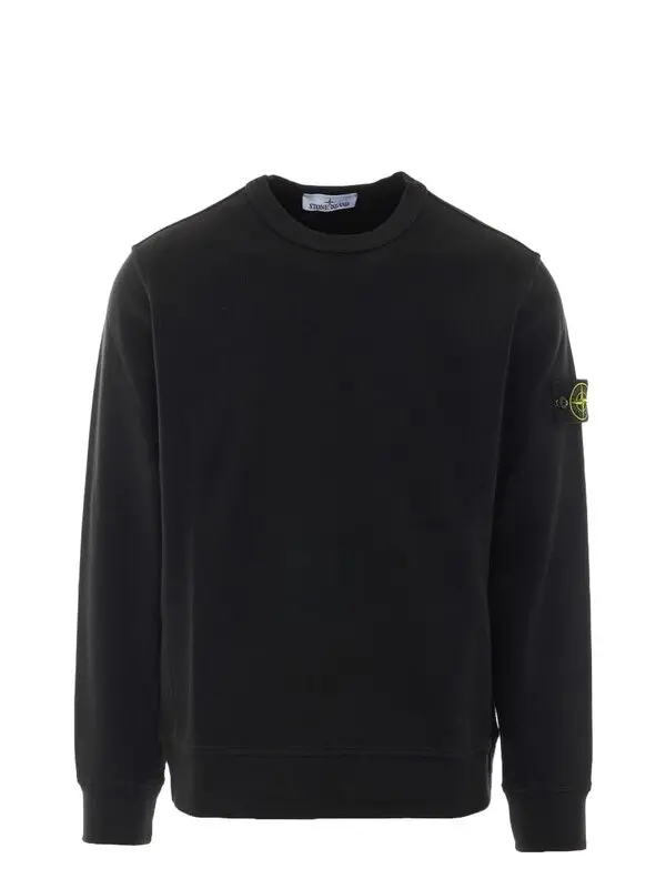 Stone Island Logo Sweatshirt - Black