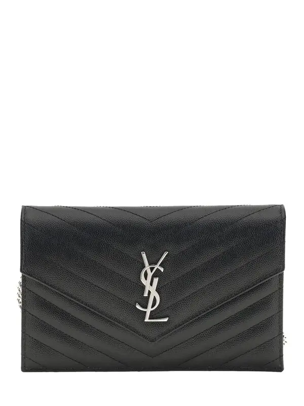 Saint Laurent Cassandre Mini Shoulder Bag - Black