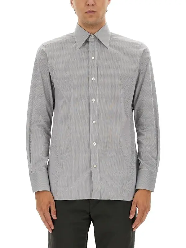 TOM FORD Slim Fit Shirt - Gray