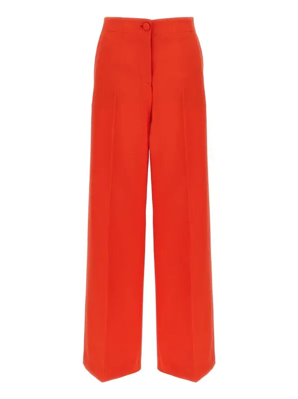 Brioni Wool Silk Trousers - Red