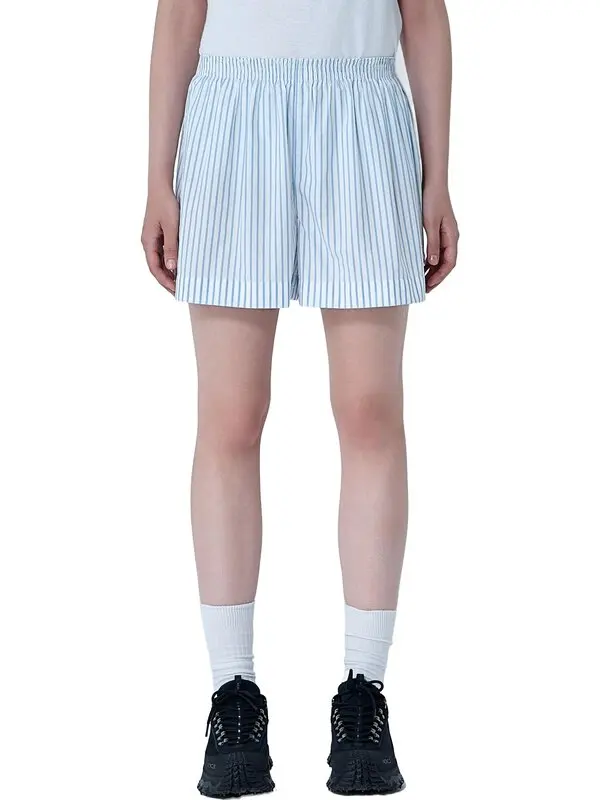 Moncler Striped Shorts - White