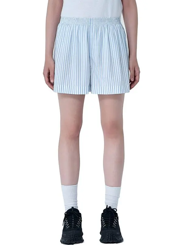 Moncler Striped Drawstring Shorts - White
