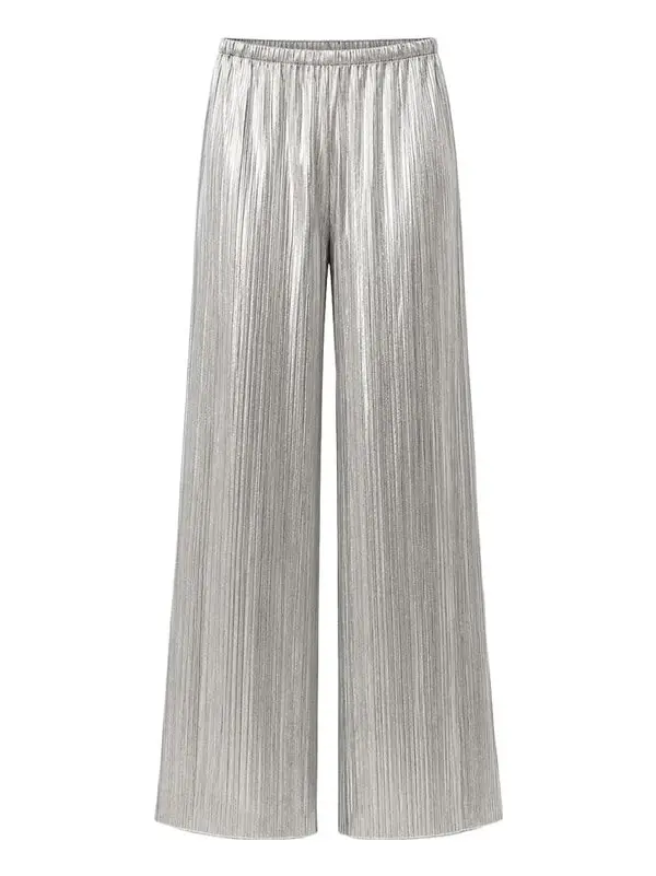 FORTE_FORTE Fluid Trousers With Elasticated Waist - Multicolor