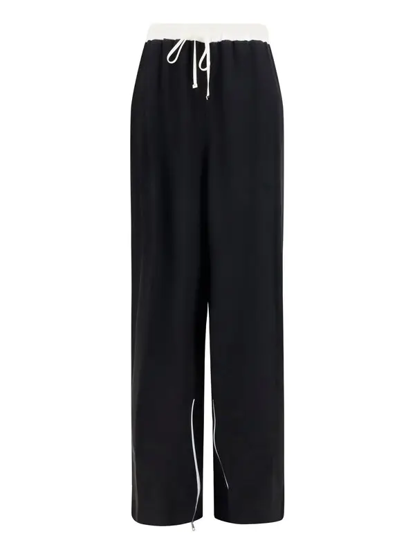 Kiton Silk Pants - Black