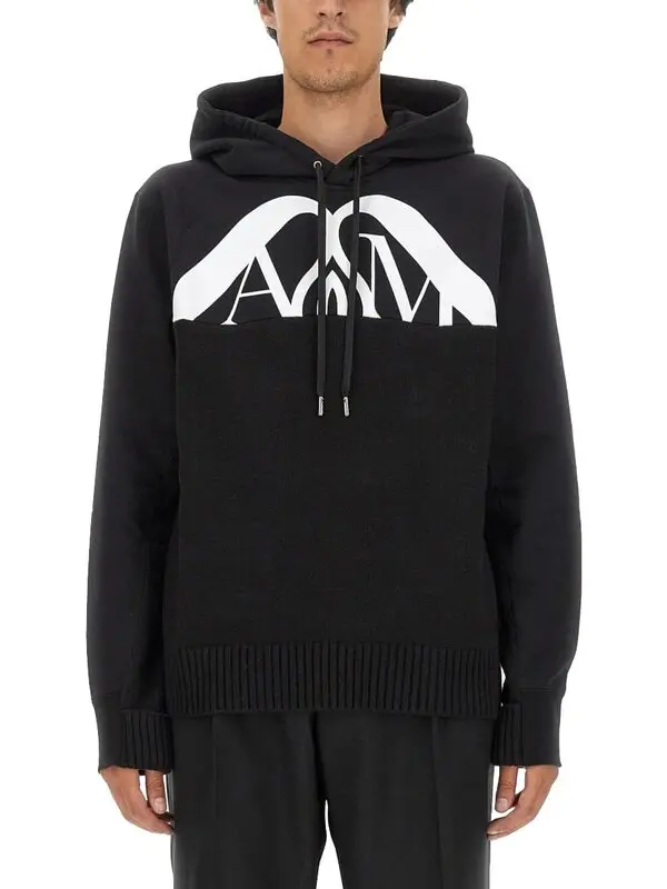 Alexander McQueen Sweatshirt With Logo - Black