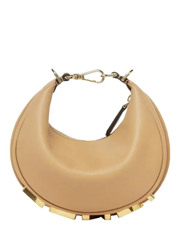Fendi Fendigraphy Mini In Honey Leather - Multicolor