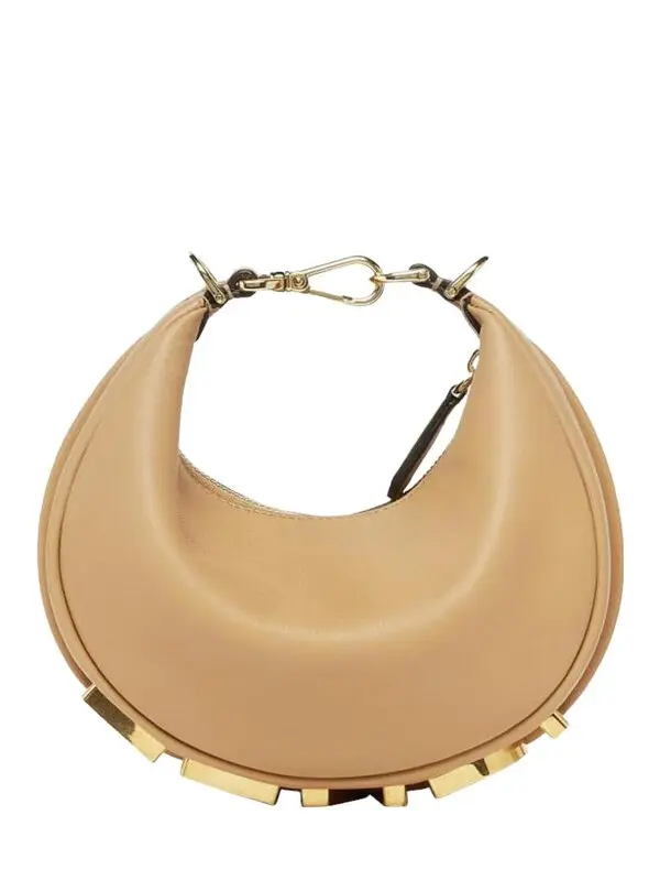 Fendi Graphy Leather Mini Hobo Bag - Multicolor