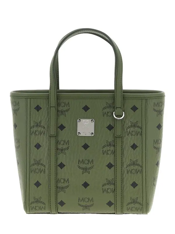 Mcm Toni Mini Shopping Bag - Green