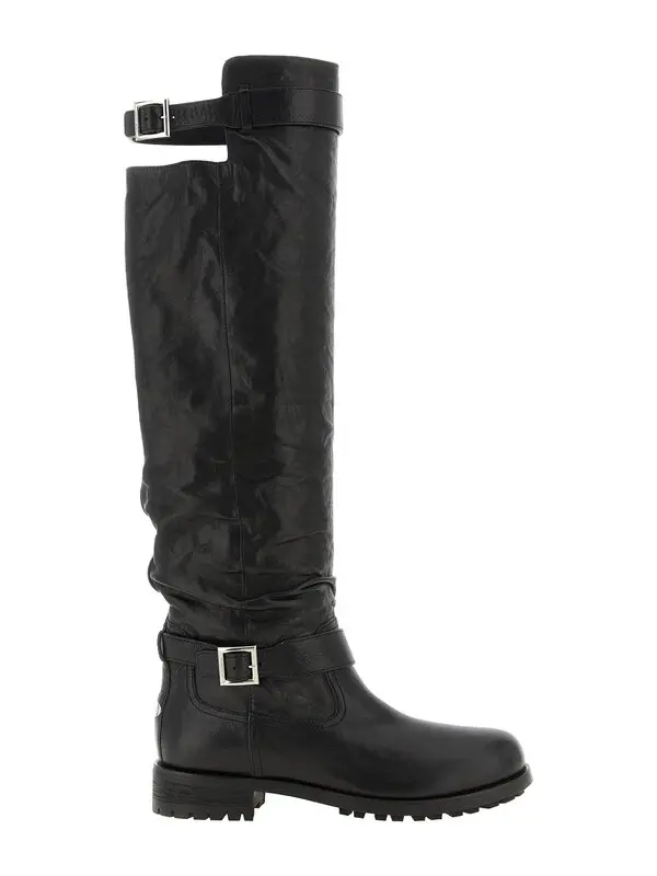 JIMMY CHOO Biker Kb Boots - Black