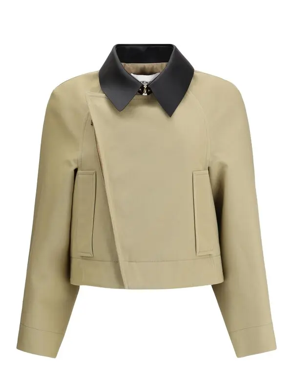 Givenchy Cropped Cotton And Wool Caban - Cream