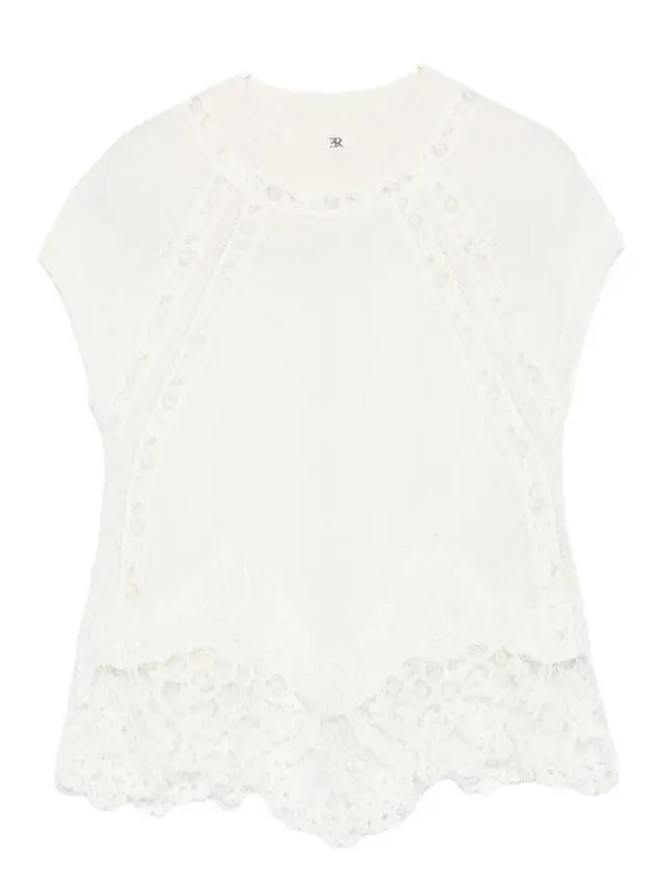 ERMANO SCERVINO Ermanno Scervino Cashmere Lace Top - Multicolor