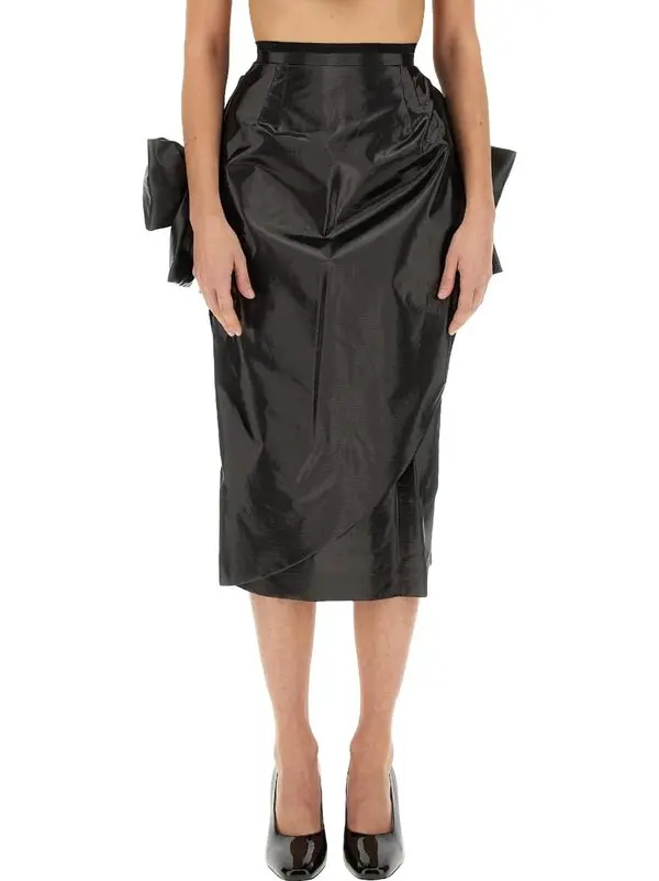 MAISON MARGIELA Skirt With Bow - Black