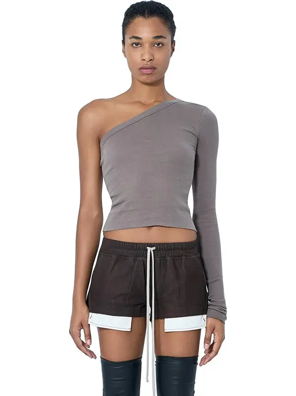 Rick Owens Asymmetrical Long-sleeve Top - Gray