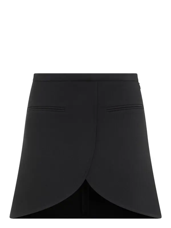 COURREGES Ellipse Twill Mini Skirt - Black