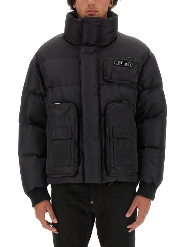 Dsquared2 Padded Logo Down Jacket - Black