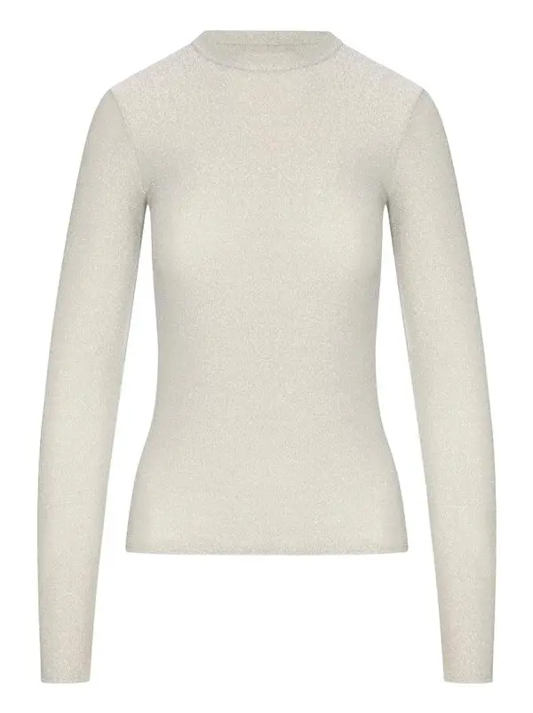 FORTE_FORTE Lurex Long-sleeve T-shirt - Multicolor